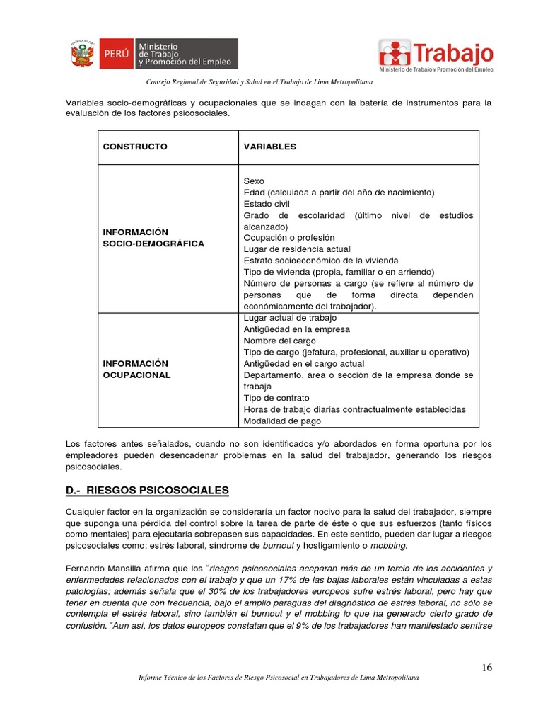 Riesgos Psicosociales Tarea | PDF | Burnout ocupacional | Estrés (biología)