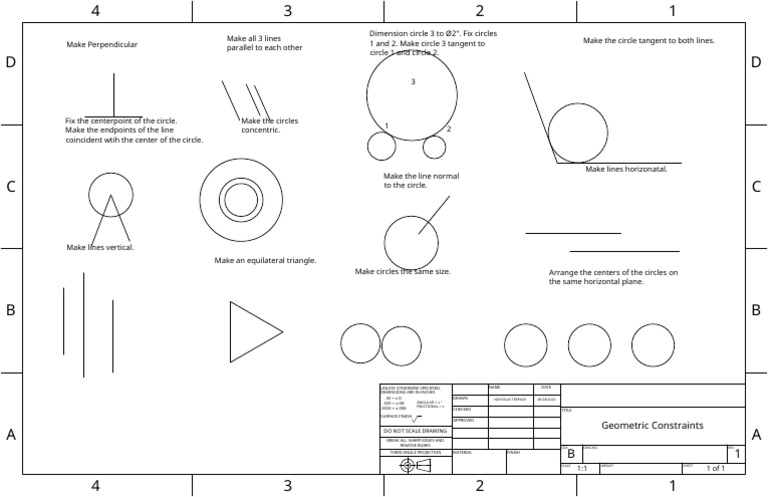 Constraints Drawing Onshape | PDF | Circle | Euclidean Plane Geometry