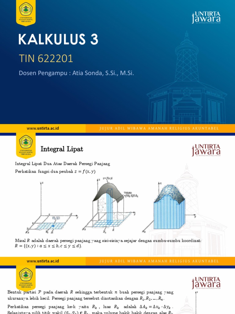 (Kalkulus 3) Integral Lipat | PDF