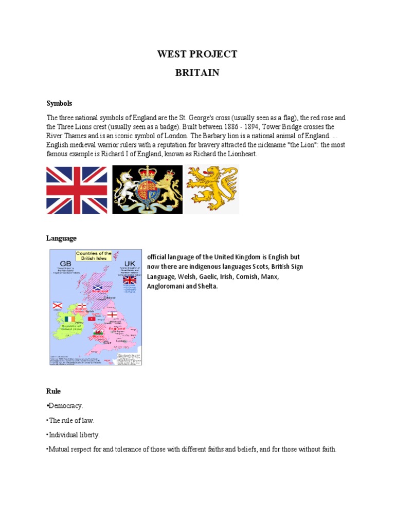 West Project Britain | PDF | United Kingdom | England