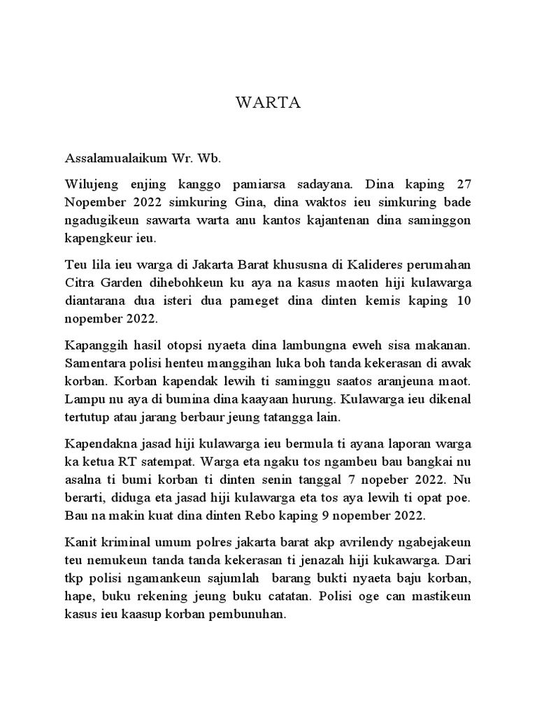 WARTA | PDF