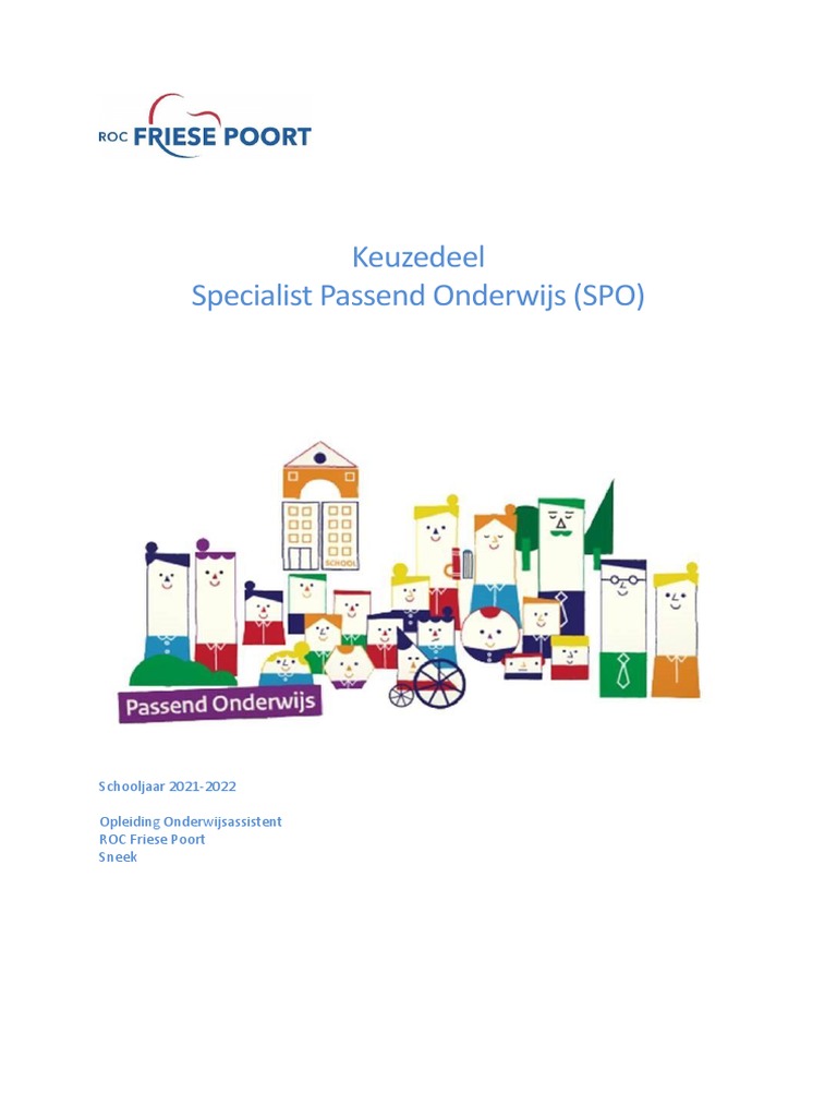 Keuzedeel Passend Onderwijs | PDF