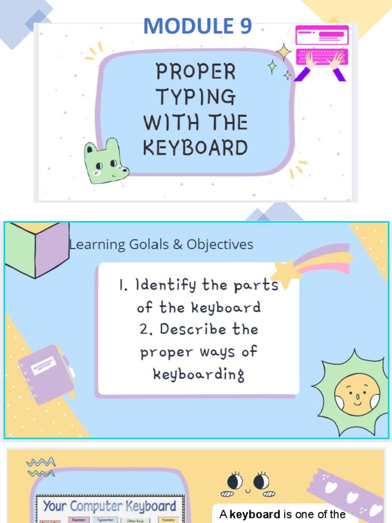 Module 9 - Keyboarding | PDF | Computer Keyboard | Human–Computer Interaction