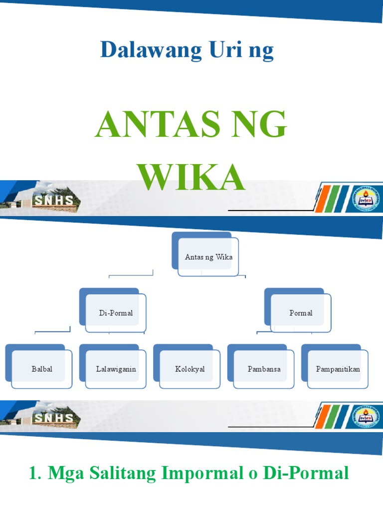 Antas NG Wika | PDF Antas NG Wika | PDF