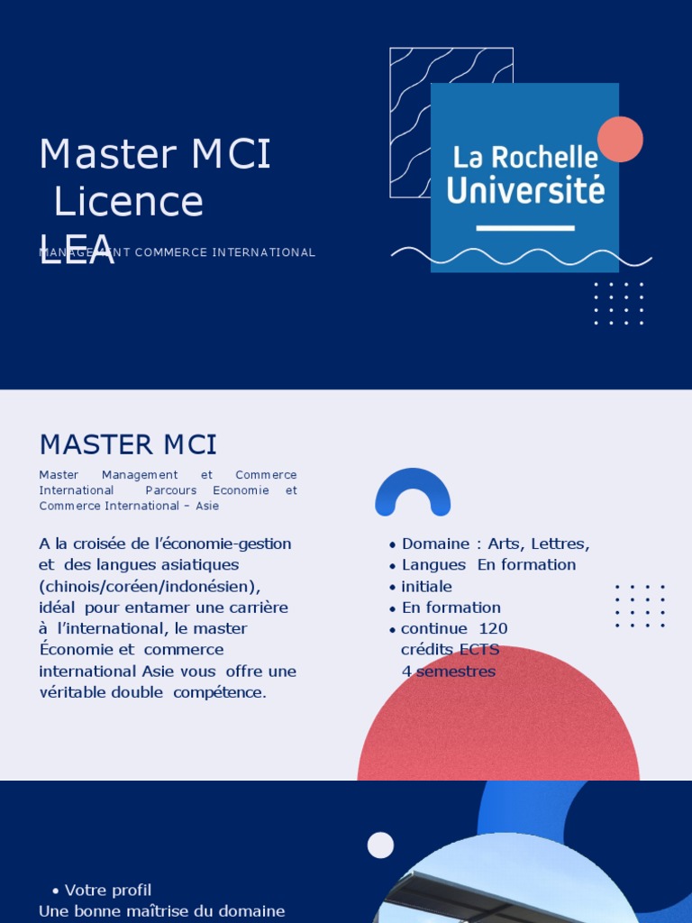 Présentation Master Et Licence | PDF | Master (diplôme ou grade ...