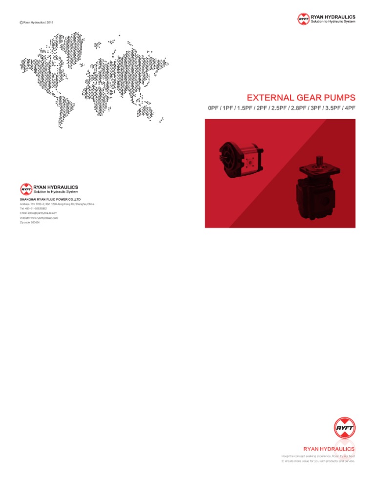 Ryan Hydraulics External Gear Pumps | PDF | Pump | Manufactured Goods Ryan Hydraulics External Gear Pumps | PDF | Pump | Manufactured Goods