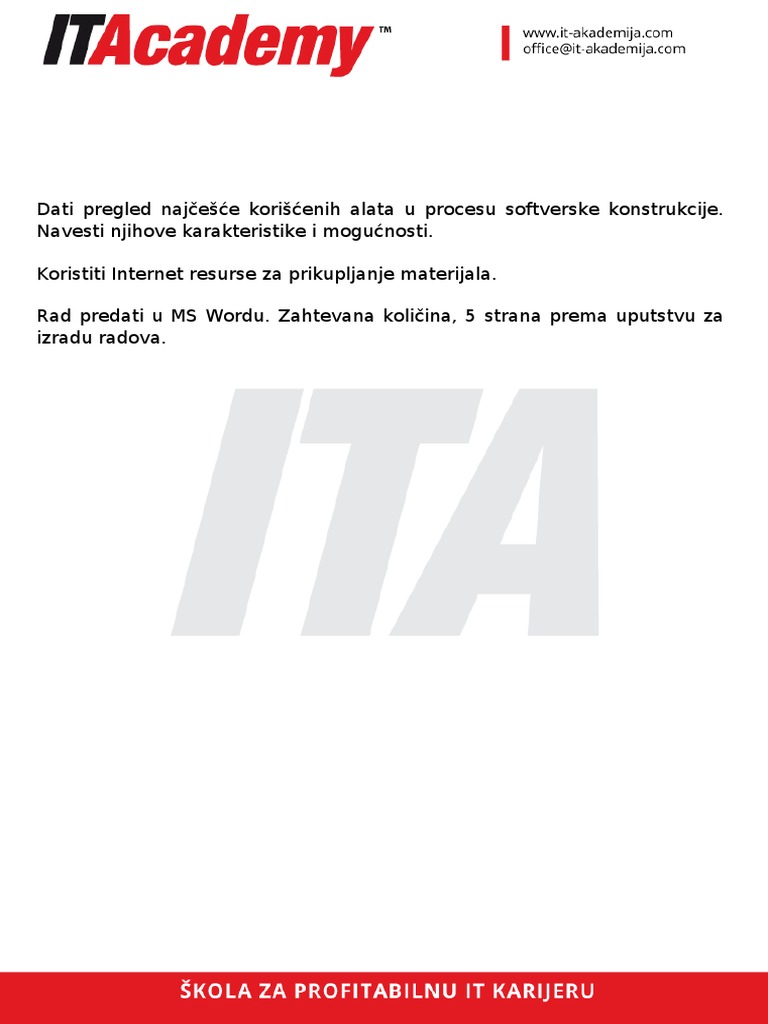 @alati Softverske Konstrukcije 744 | PDF