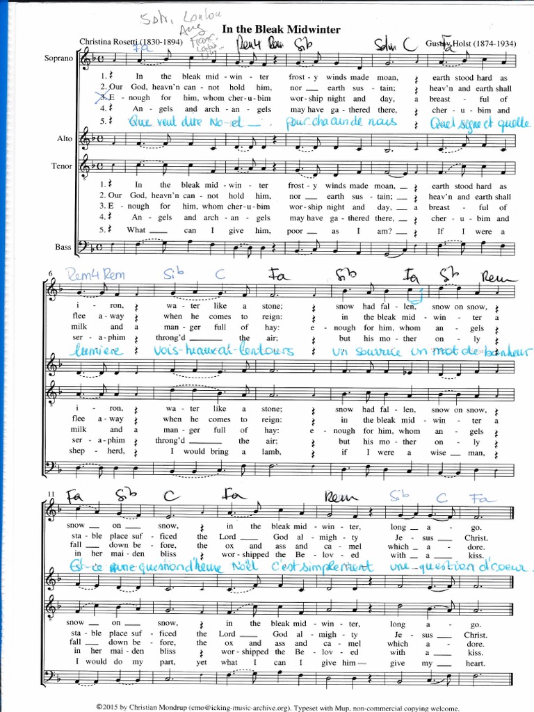 In the Bleak Midwinter | PDF