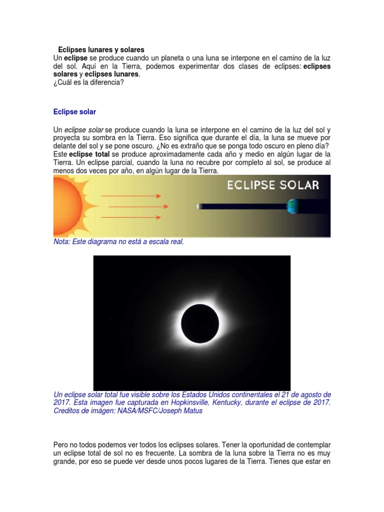 Eclipses Lunares y Solares | PDF | Luna | Eclipse