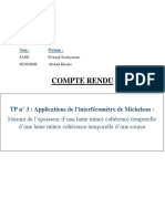 Compte Rendu TP Optique - Focométrie | PDF | Optique