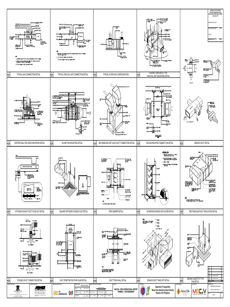 HVAC - Standard Detail - A | PDF | Duct (Flow) | Mechanical Engineering