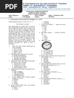 Toefl Answer Sheet For Internal Use Only: Section I/ Listening Section ...