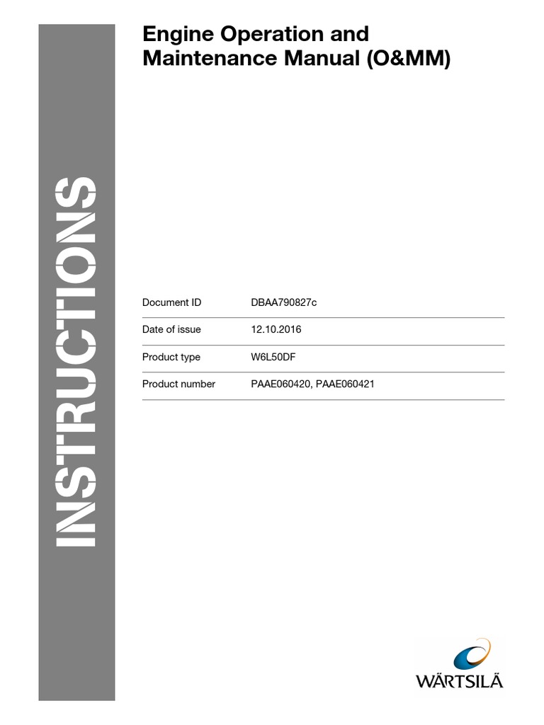w50 DF Manual Paae060420man | PDF | Turbocharger | Internal Combustion Engine