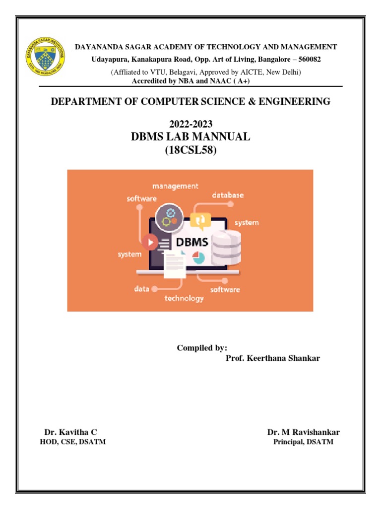 Dbms Manual 2022 | PDF | Relational Database | Databases