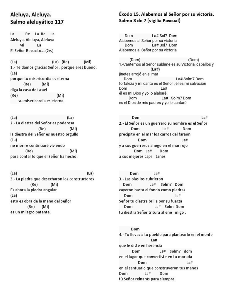 Aleluya El Señor Resucito | PDF | Libros de la Biblia hebrea ...