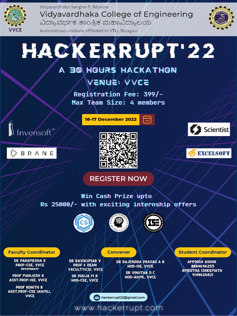 VVCE 30-Hour Hackathon Details | PDF