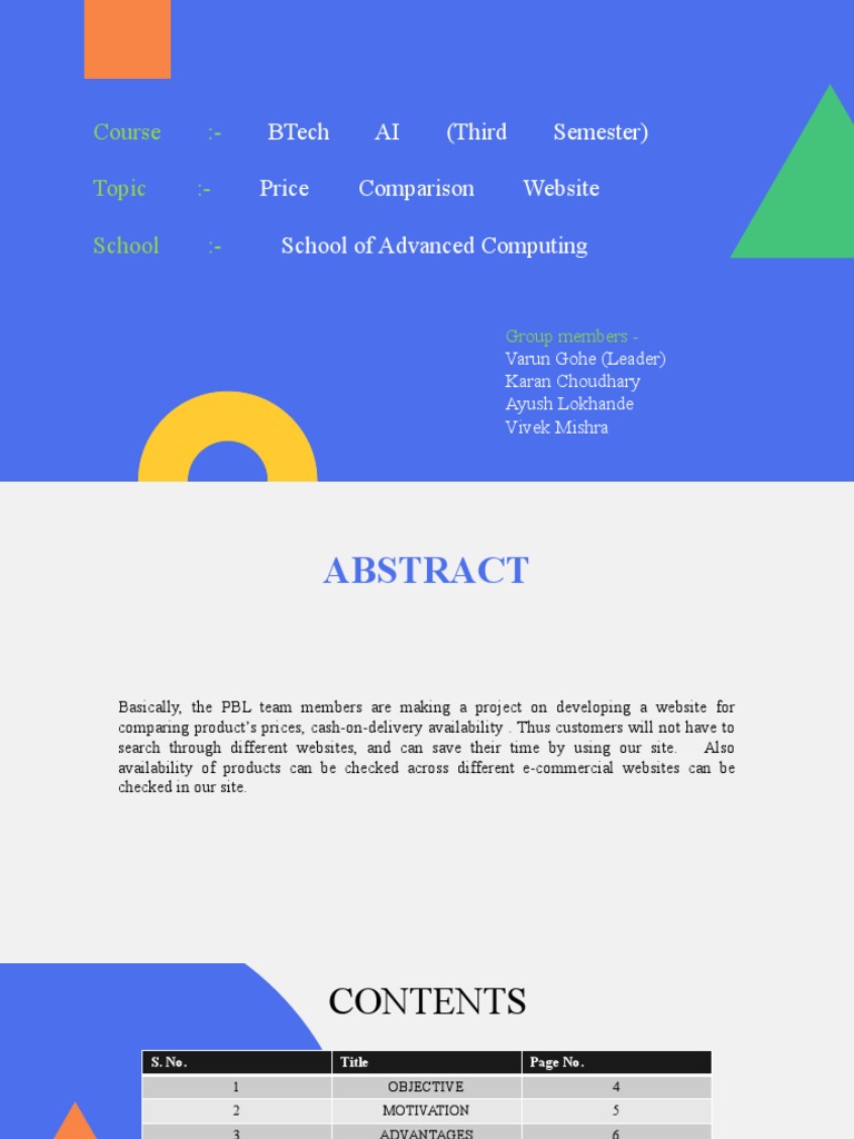 Ecommerce Price Comparison | PDF | Websites | Computing