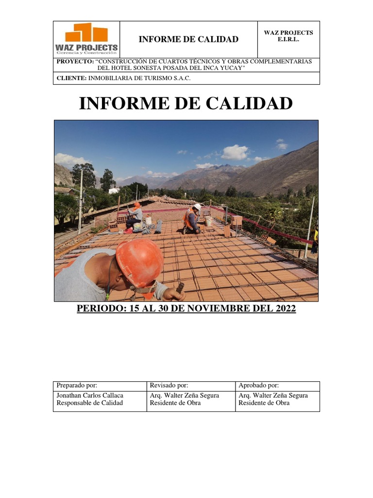 Informe de Calidad N°07 | PDF | Industrias de servicio | Economias