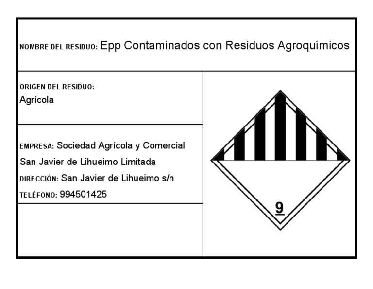 Epp Contaminados Con Plaguicidas | PDF