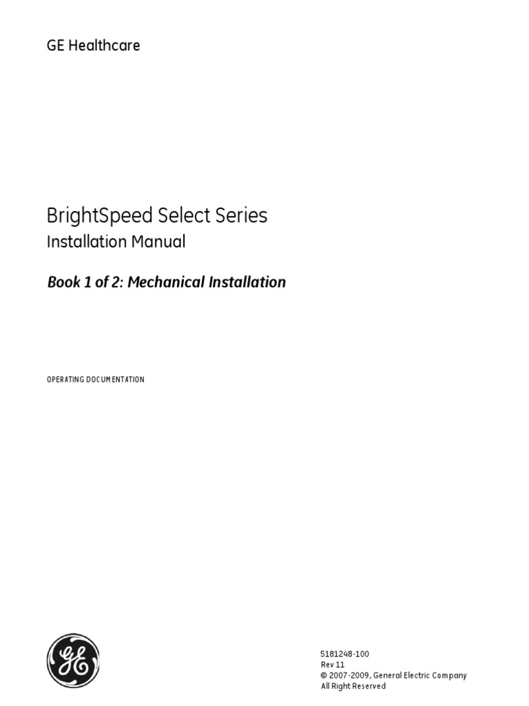 Brightspeed Select Series: Installation Manual | PDF