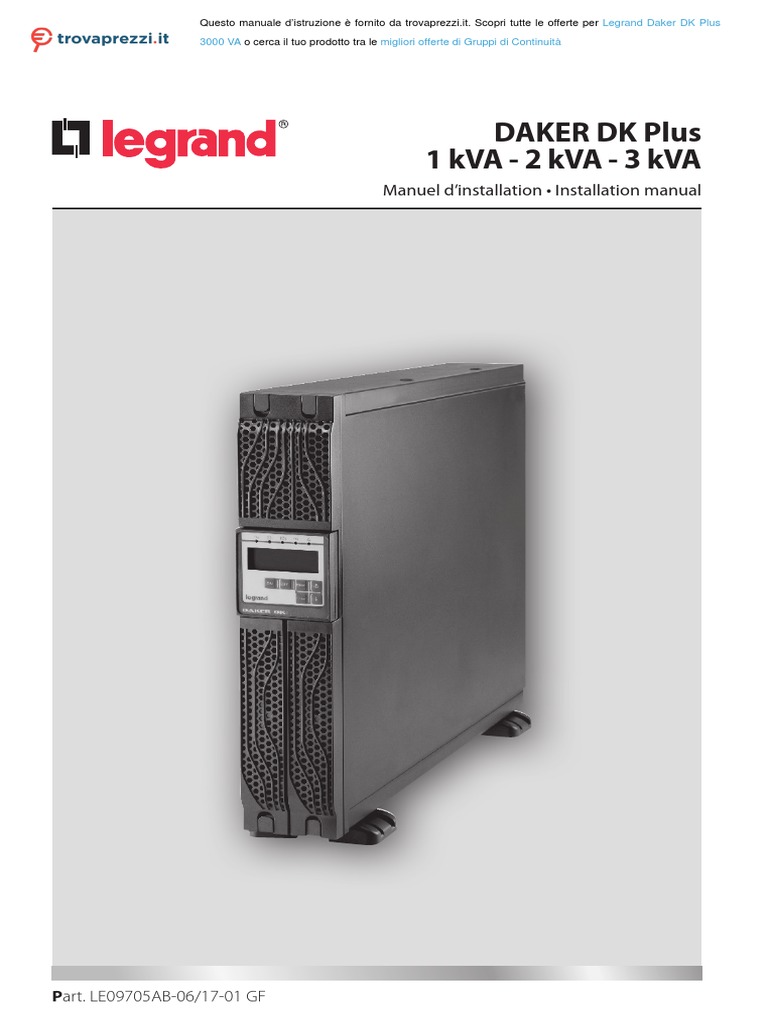 Legrand Daker DK Plus 3000 Va | PDF | Déchets | Déchets électroniques