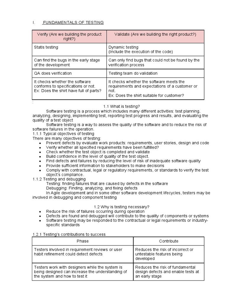 Fundamental Testing Istqb | PDF | Software Testing | Software Bug
