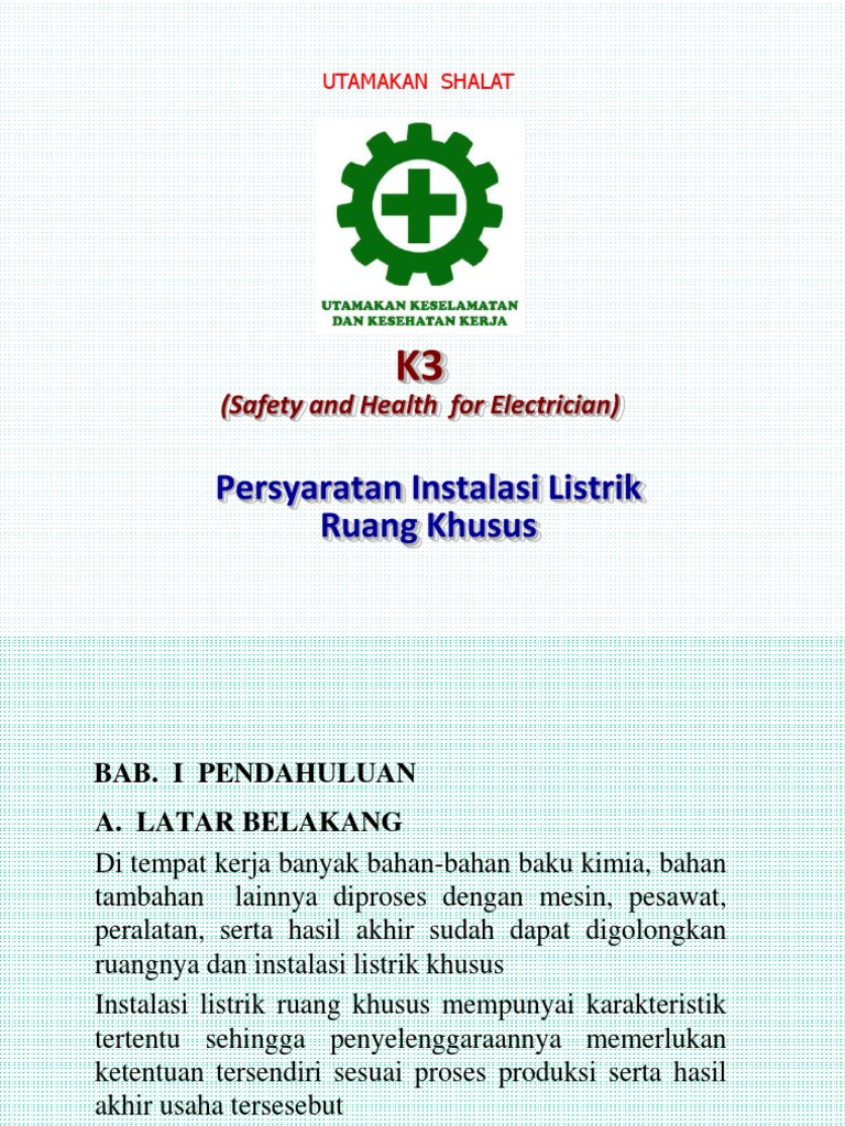 Instalasi Listrik untuk Ruang Khusus | PDF