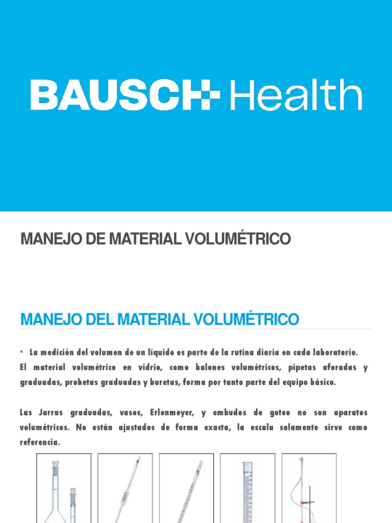 Guía de Manejo de Material Volumétrico | PDF | Valoración | Química