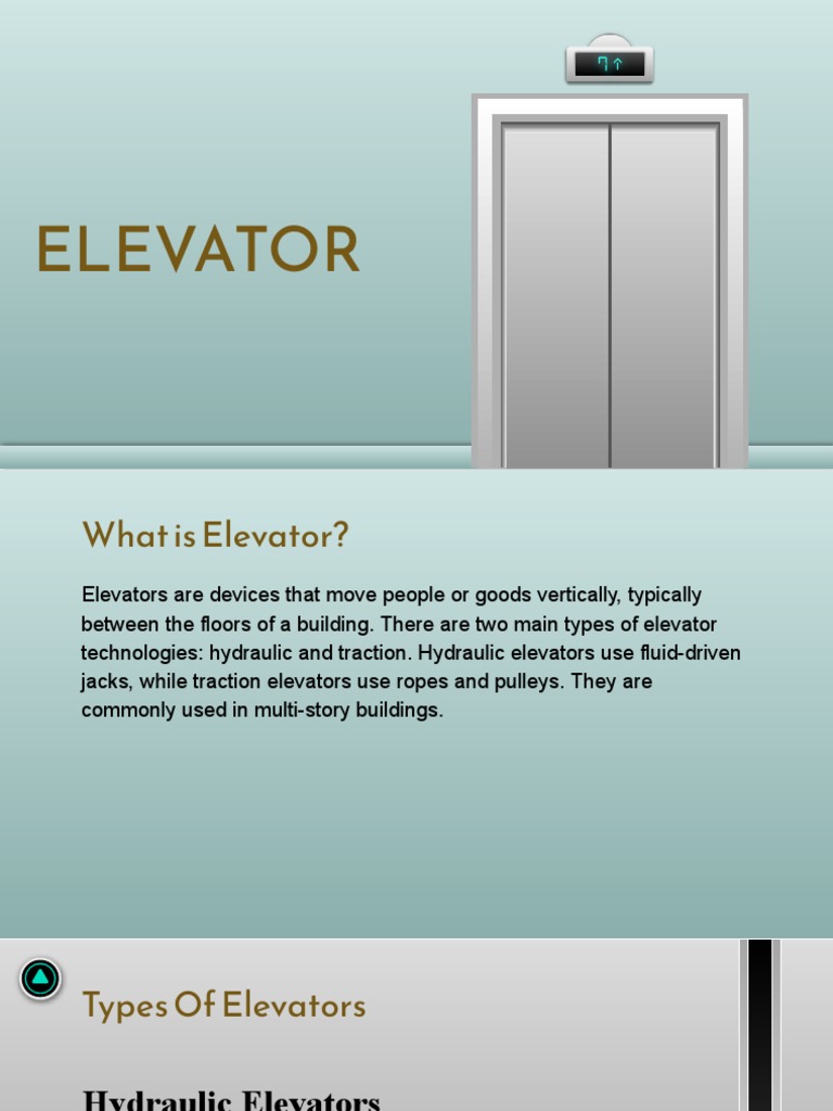 PPTX | PDF | Elevator | Transport