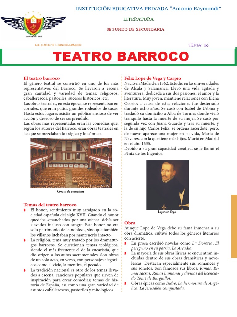 Teatro Barroco | PDF | Barroco
