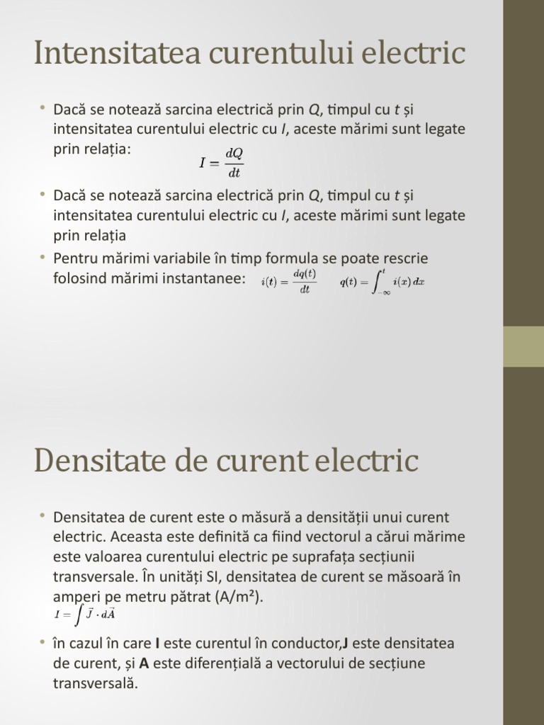 Curentul Electric | PDF