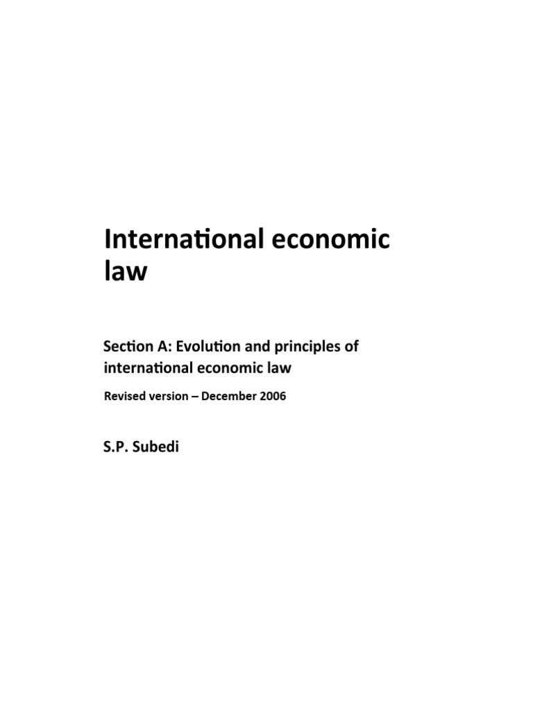 Evolution and Principles of IEL | PDF | International Law | Sustainability