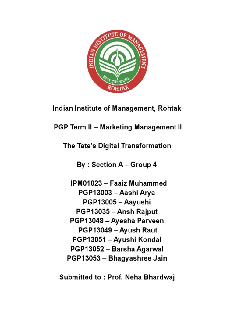 SectionA Group4 | PDF | Marketing | Business