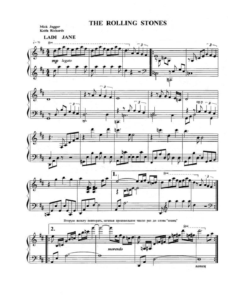 Lady Jane (Rolling Stones) | PDF