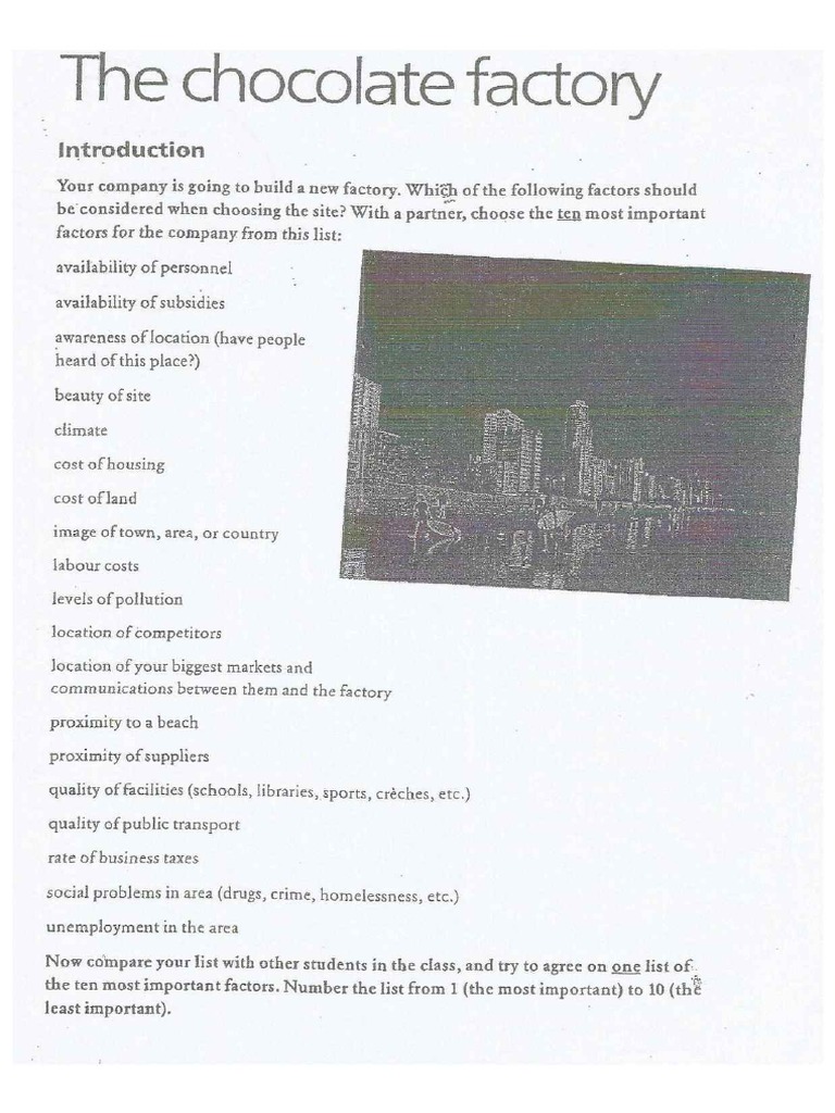 Presentation Meeting - Chocolate Factory | PDF