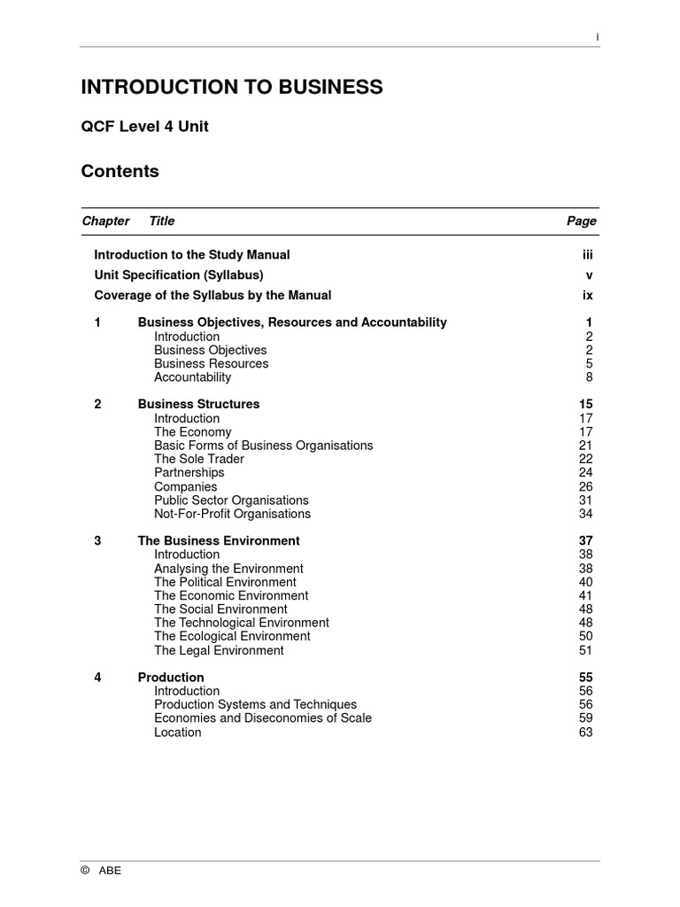 Introduction To Business: QCF Level 4 Unit | PDF | Marketing | Business