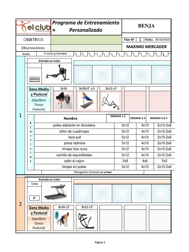 Benja | PDF | Entrenamiento con pesas | Anatomía humana