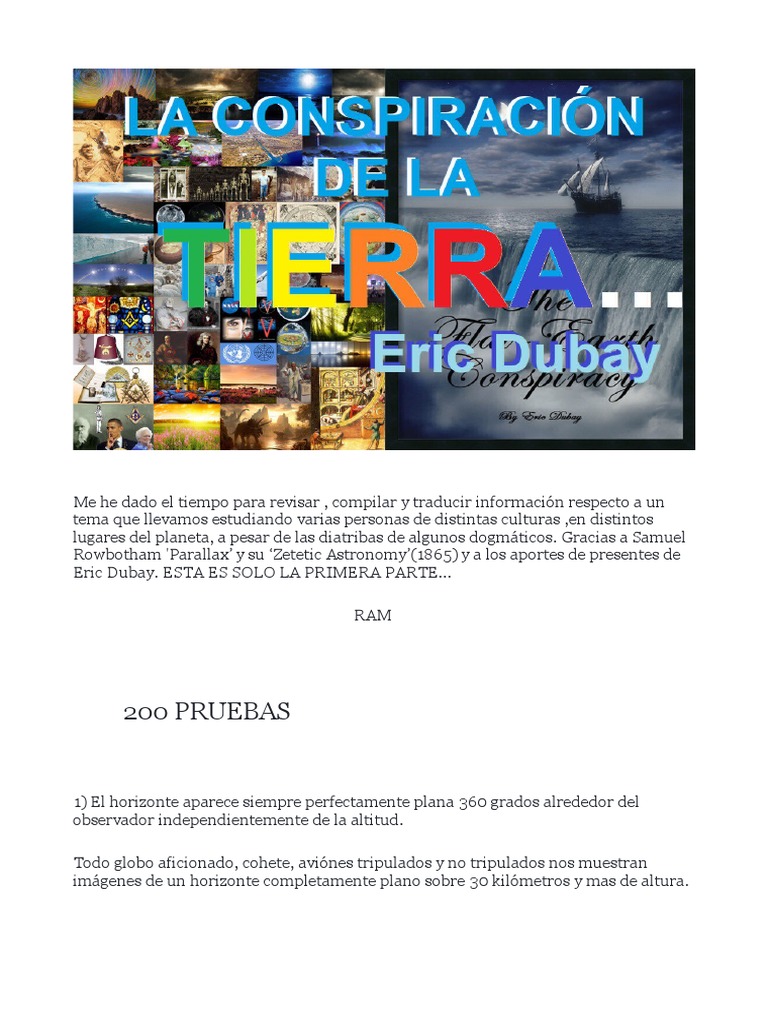 La Conspiracion de La Tierra-Eric Dubay | PDF | Antártida | Tierra