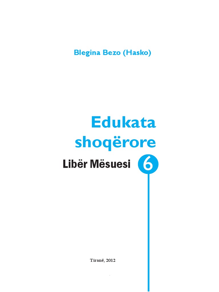 Dokumen - Tips Edukata Shoqerore Liber Mesuesi 6 Erik ...