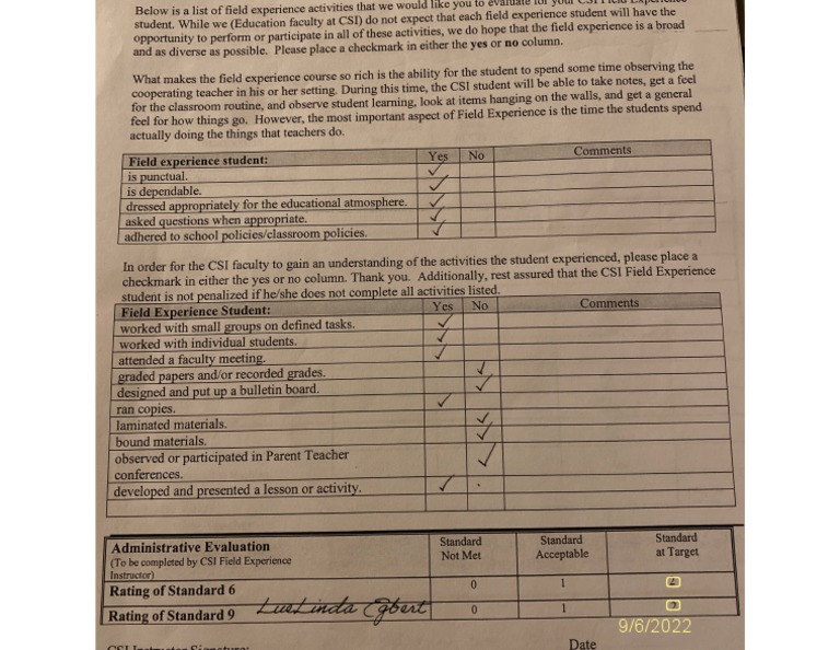 Educ-2295-Summative Performance-Evaluation-By-Ctpave Stephanie Strand | PDF