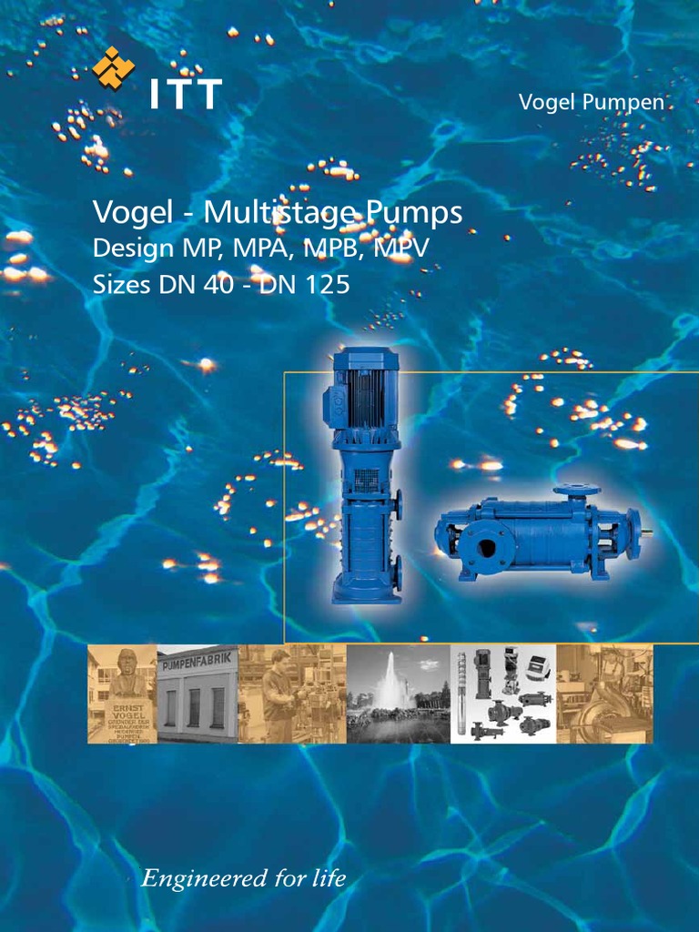 Vogel Multistage Pump Product Brochure | PDF | Pump | Bearing (Mechanical)