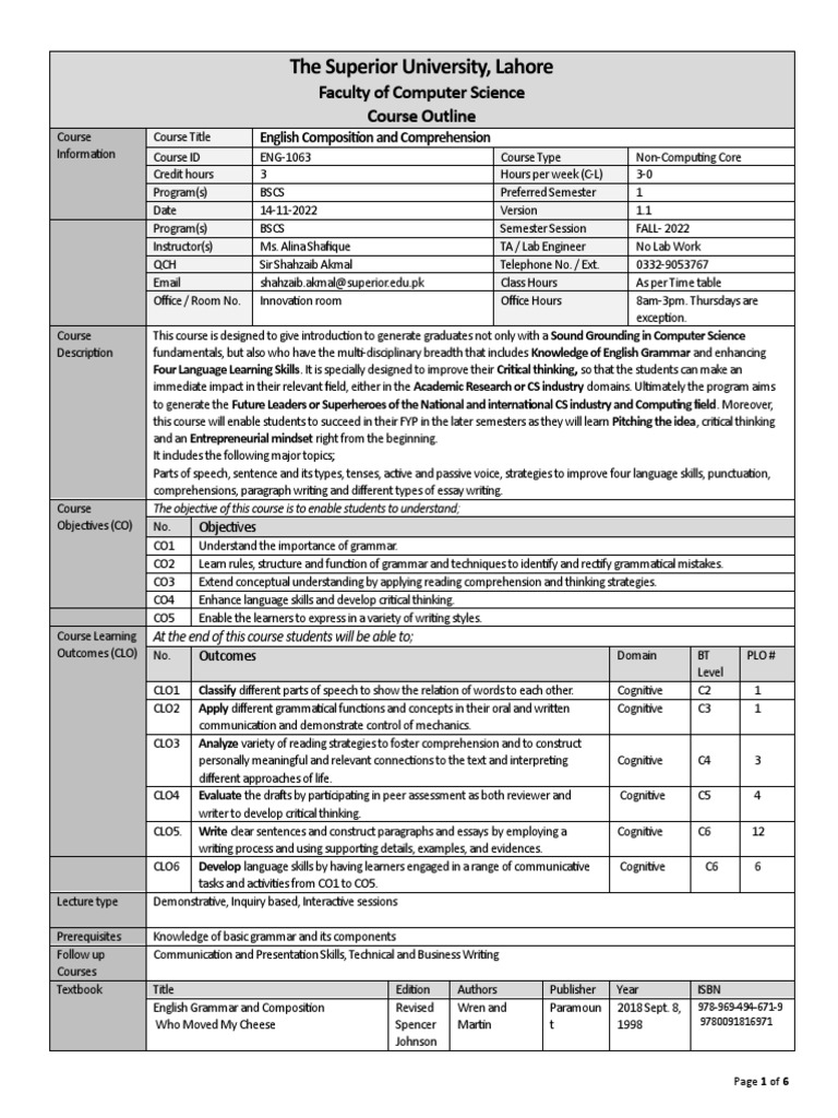 English Skills for CS Freshmen | PDF | Grammatical Tense | Essays