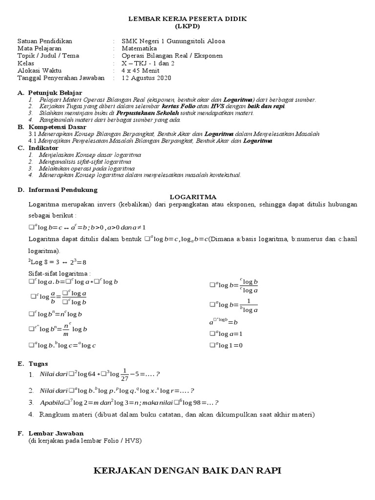 LKPD 3 Kelas X | PDF | Metode & Bahan Ajar