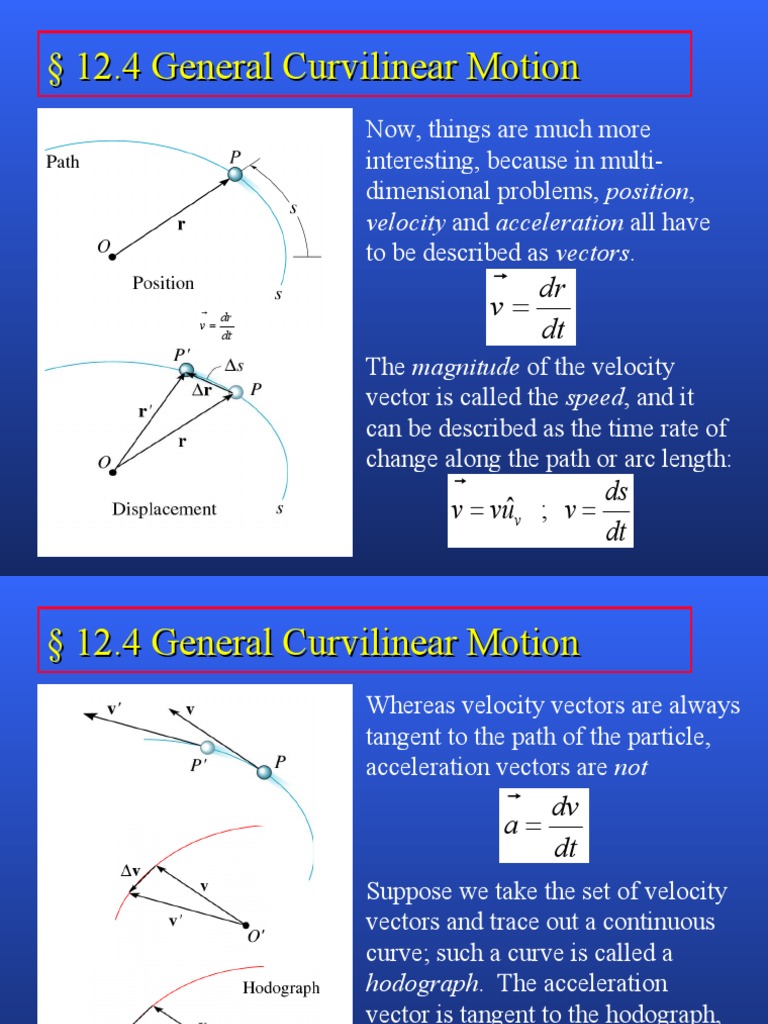 lctr04 05 0910 0912 Handout | PDF | Acceleration | Euclidean Vector