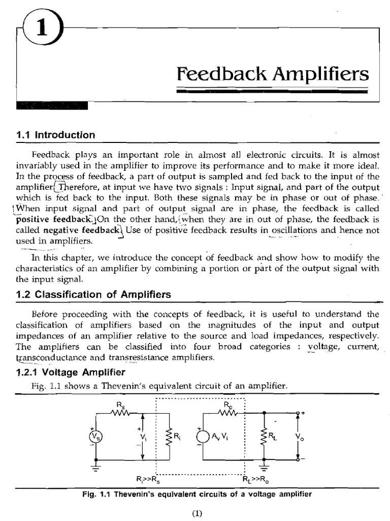 S 17feedback Amplifier | PDF | Amplifier | Feedback