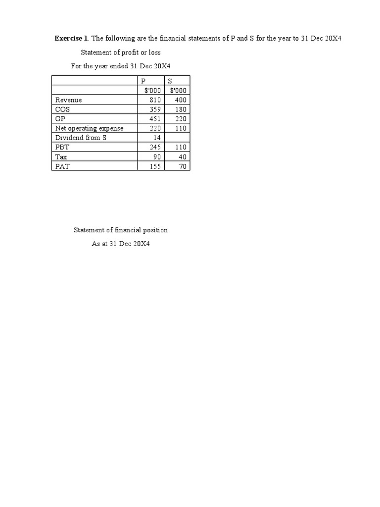 bài tập - conso 2 | Download Free PDF | Dividend | Balance Sheet