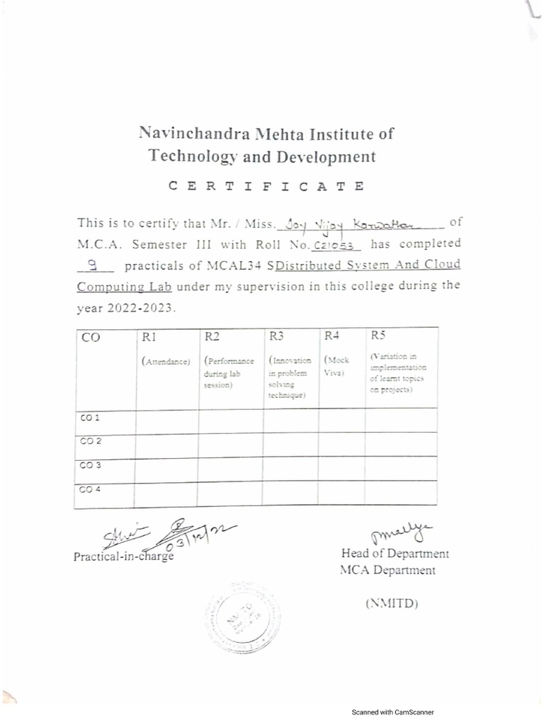 C21053 Jay Vijay Karwatkar DSCC JOURNAL | PDF | Java (Programming Language) | Server (Computing)