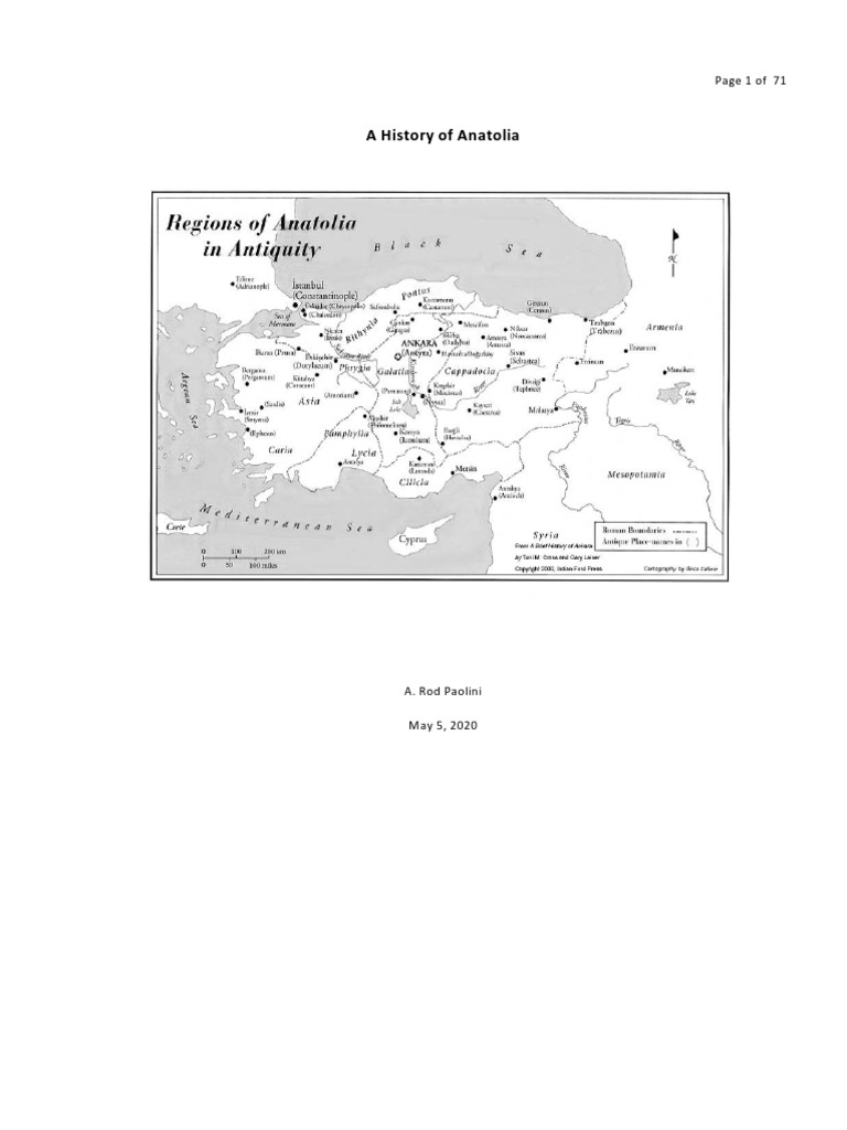 A History of Anatolia | PDF | Anatolia | Lydia