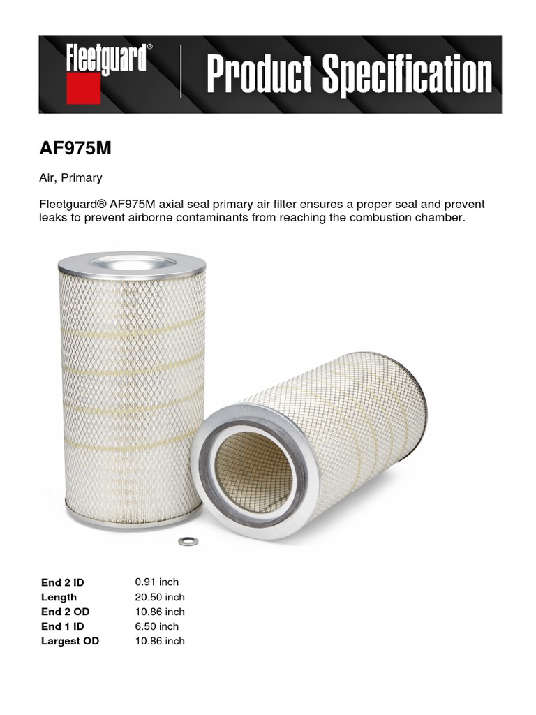 Product Specification - AF975M | PDF
