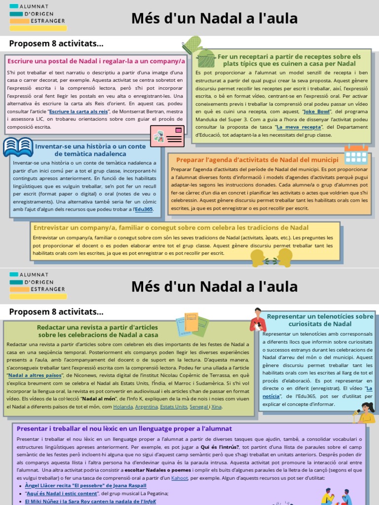 Activitats Nadal A Laula | PDF